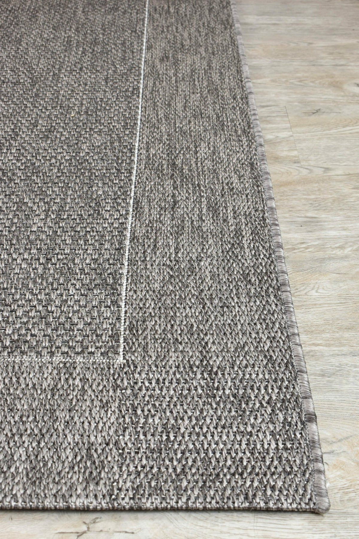 Outdoor Living Sisal Charcoal Runner Rug — SydneyRugsOnline