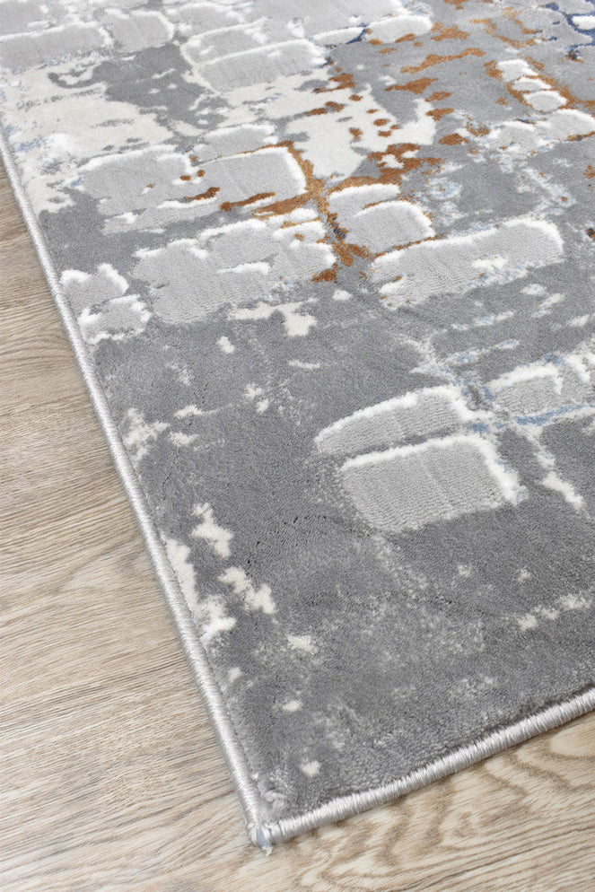 Elito Coraline Blue Grey Runner Rug — SydneyRugsOnline