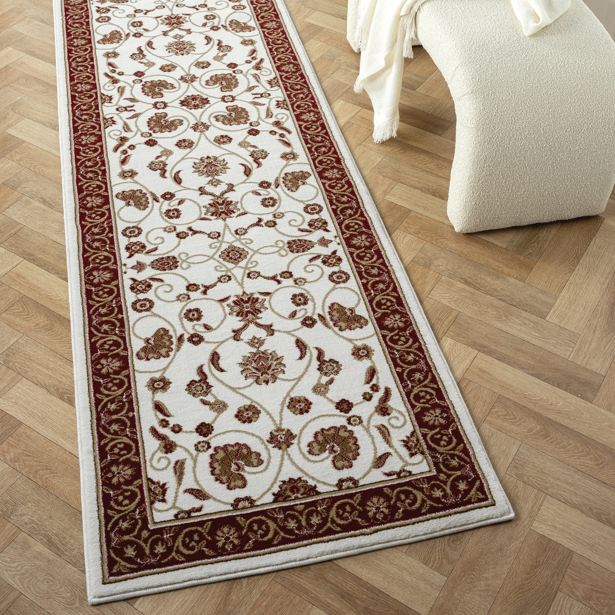 Stratum Persian Classic Cream Runner Rug — SydneyRugsOnline