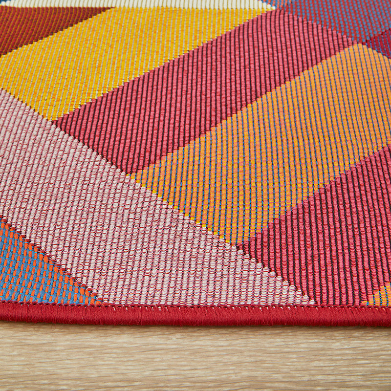 Indoor / out door rug ,Rectangle flatweave Rug , Multi colour patterns ...