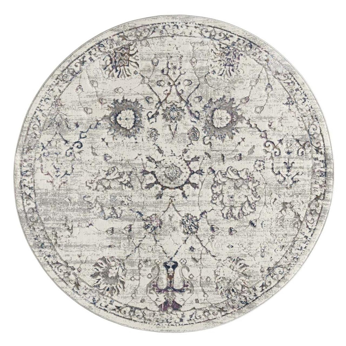Glamor Allure Cream Round Rug — SydneyRugsOnline