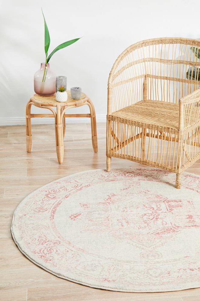 Avenue Passage Rose Round Rug — SydneyRugsOnline