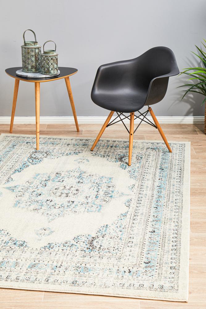 Rhythmic Smooth White Rug — SydneyRugsOnline