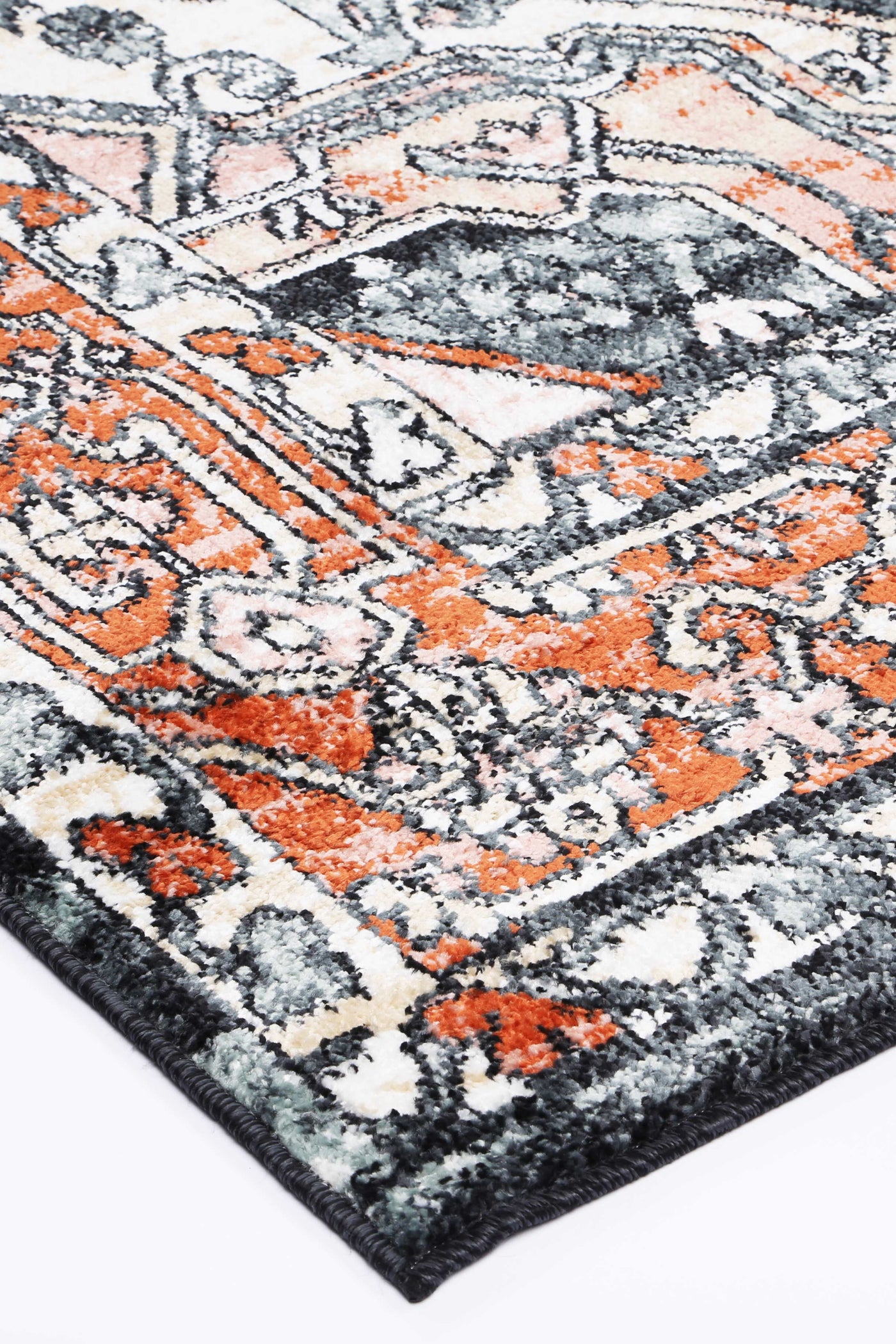 Anatolia Traditional Terracotta Black Rug — SydneyRugsOnline