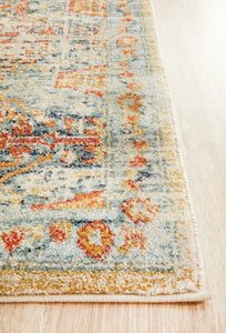 Bequest Sprig Blue Runner Rug — SydneyRugsOnline