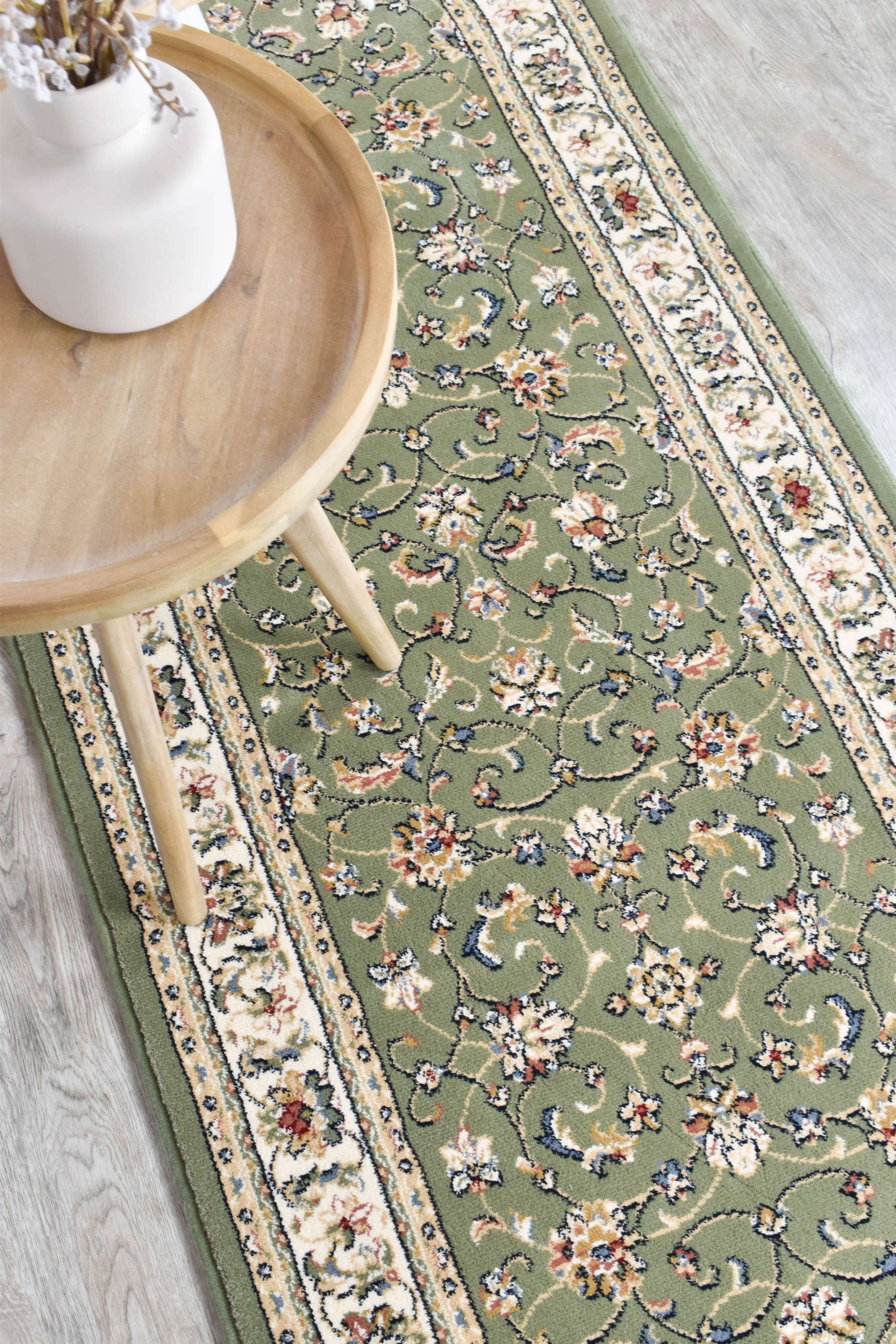 Michelan Green Runner Rug — SydneyRugsOnline