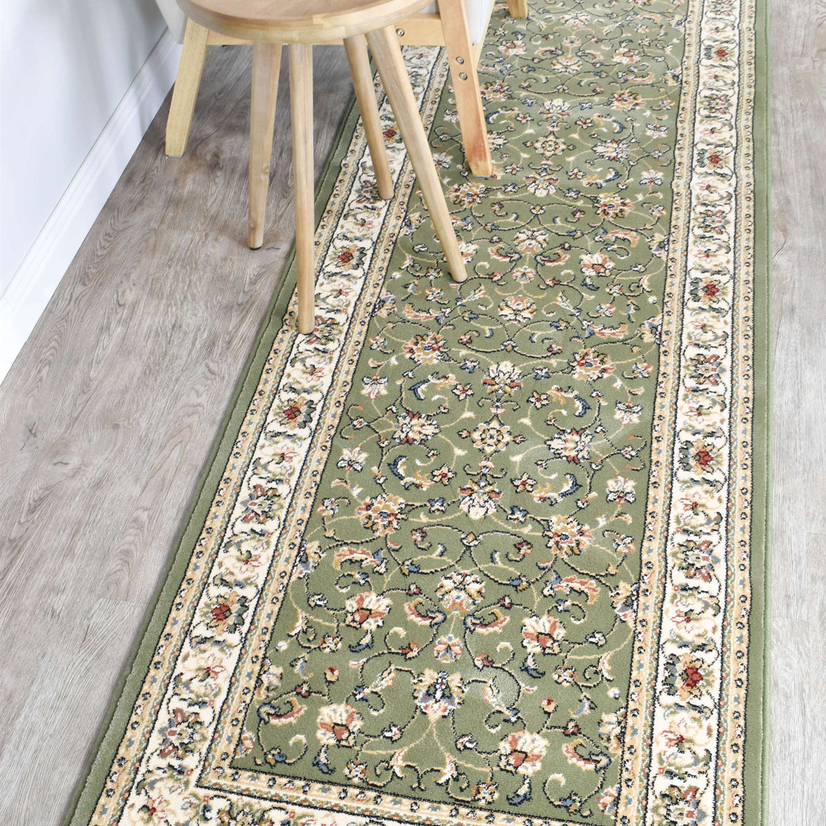 Michelan Green Runner Rug — SydneyRugsOnline