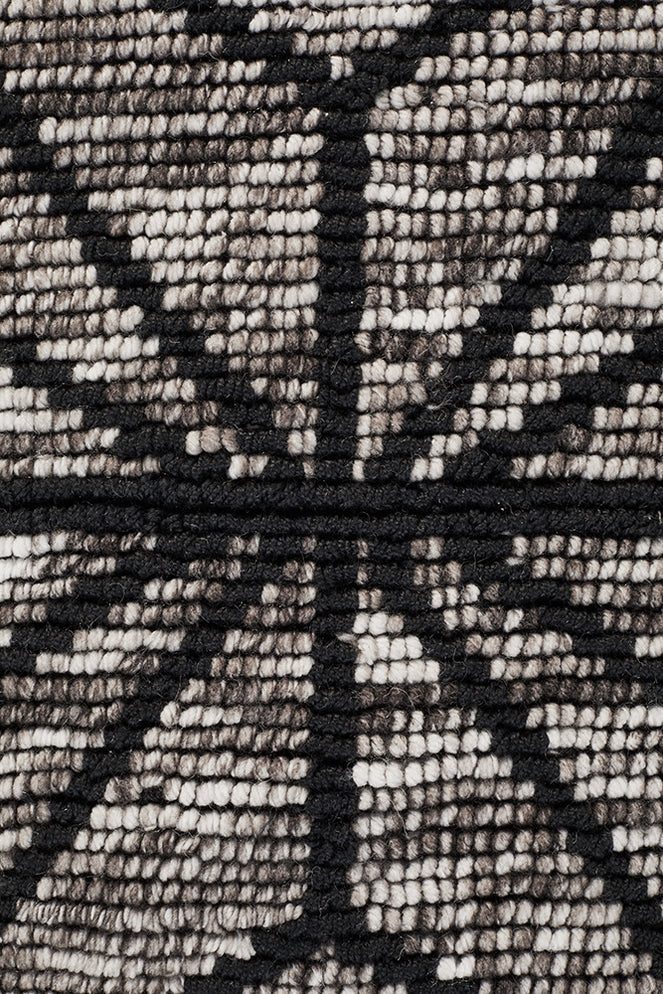 Rhythm Motif Charcoal Rug — SydneyRugsOnline