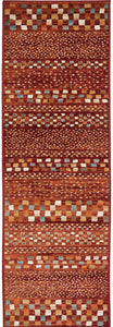 Mayfair Squares Rust Rug — SydneyRugsOnline