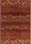 Mayfair Squares Rust Rug — SydneyRugsOnline