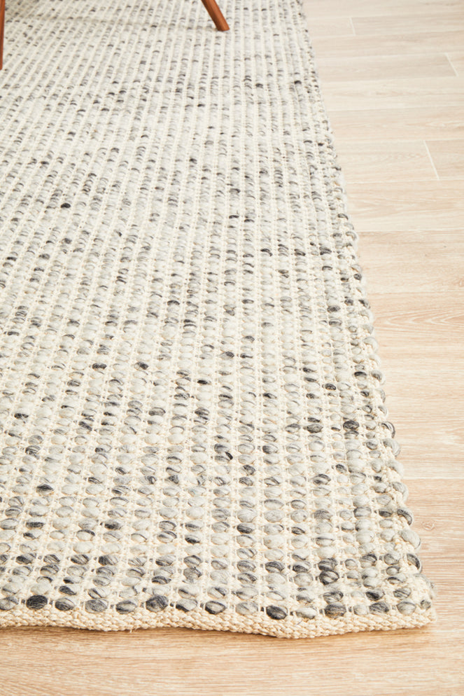 Skandinavian wool Grey Rug — SydneyRugsOnline