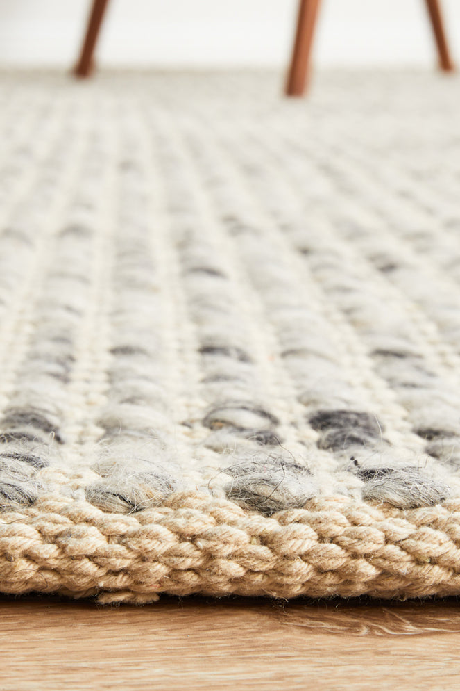 Skandinavian wool Grey Rug — SydneyRugsOnline