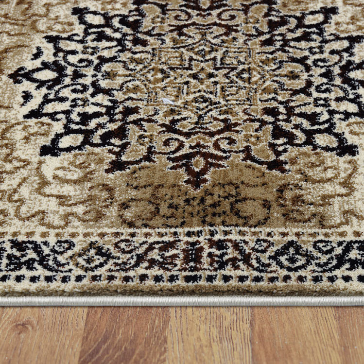 Traditional Beige Round Rug — SydneyRugsOnline